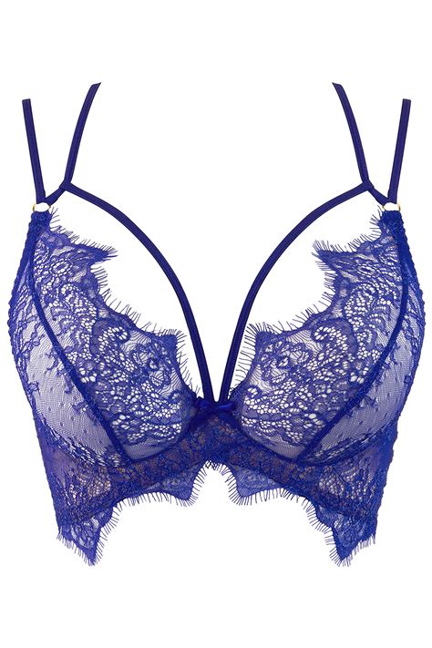 Axami Sexy Lace Underwired Half Corset V 9611 Blue