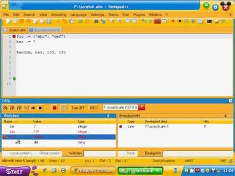 Debugging Autohotkey Scripts In Notepad Youtube