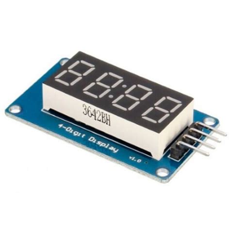 Comprar Online Módulo Display De Led 4 Digitos Tm1637 Mamute Eletrônica Robótica E
