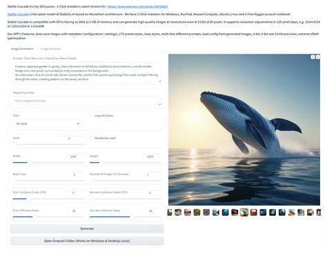 Stabilityai Stable Cascade Stable Cascade Full Tutorial For Windows Massed Compute RunPod