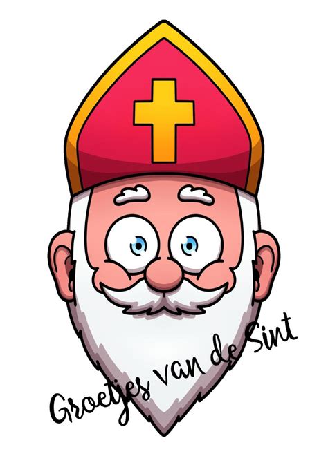 Groetjes Van De Sint Cartoon Kaartjeposten Nl