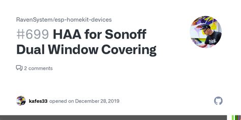Haa For Sonoff Dual Window Covering · Issue 699 · Ravensystemesp