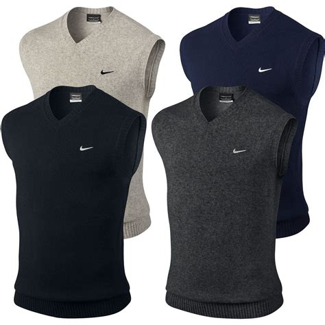 2013 Nike Lambswool Seamless Golf Sweater Vest V Neck Mens Sleeveless
