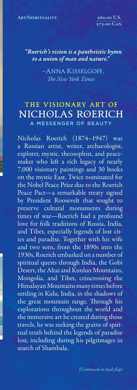 The Visionary Art Of Nicholas Roerich Book By Jacqueline Decter Gary