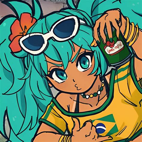 Brazilian Miku Icon Matching 22 Miku Hatsune Vocaloid Cute Drawings