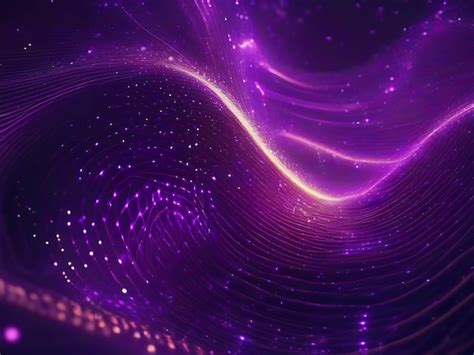 Abstract Background With A Colored Dynamic Waves Line And Particles Premium Ai Generated Image