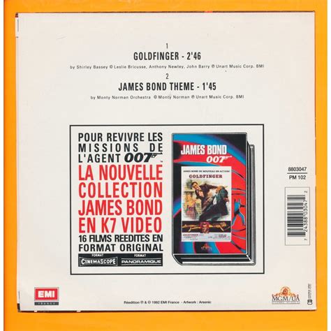Goldfinger De Shirley Bassey John Barry Sp Chez Neil93 Ref3003476