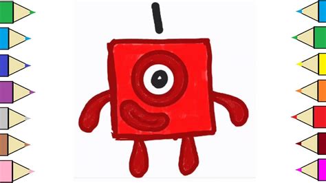 How To Draw Numberblock One Easy Drawing Tutorial For Beginners YouTube