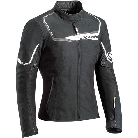 Blouson CHALLENGE IXON Noir Blanc MOTO AXXE FR Blouson Moto Textile