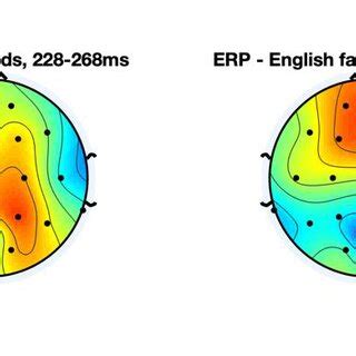 Scalp Topographies For The N Response To Words And False Font Strings Download Scientific