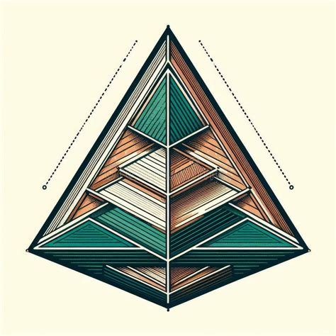 Geometric Pyramid Design Stock Illustration Illustration Of Symmetry 330711887