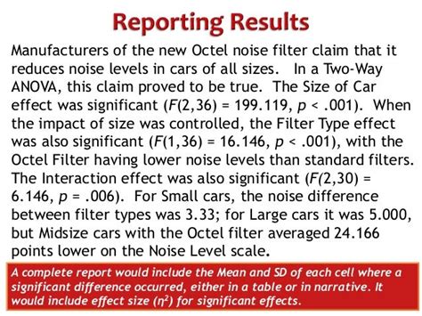 How To Report Two Way Anova Results In A Table Decoration Examples