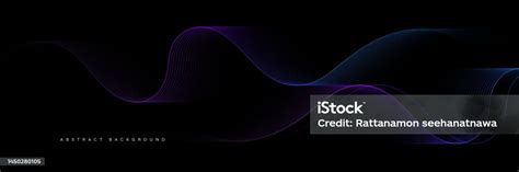 추상 보라색 파란색 그라데이션 웨이브 라인 배경 현대적인 흐르는 웨이브 라인 요소 미래 기술 개념입니다 가로 템플릿 디자인입니다