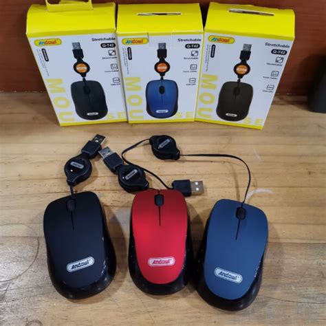 Importadora Andowl Mouse con Cable retráctil Andowl