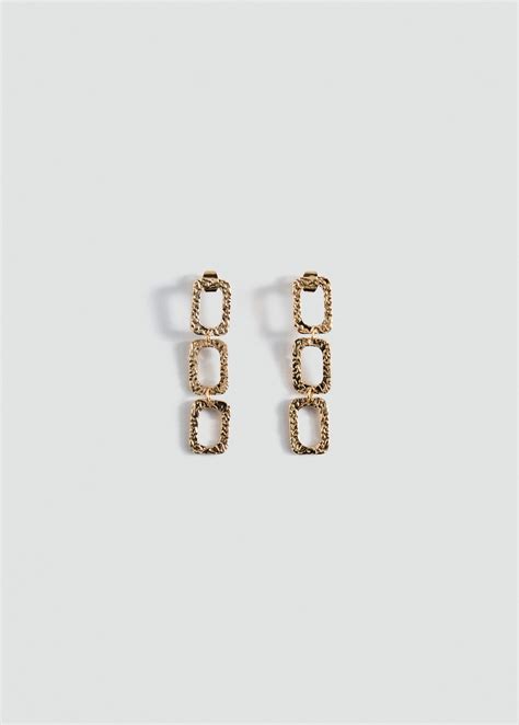 Beaded Drop Earrings Teen Mango Usa