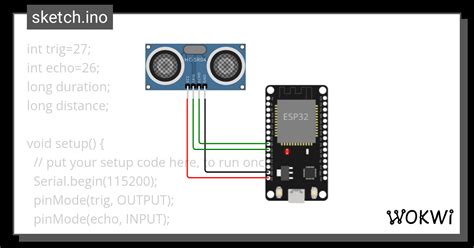 Jana Distance Wokwi ESP32 STM32 Arduino Simulator