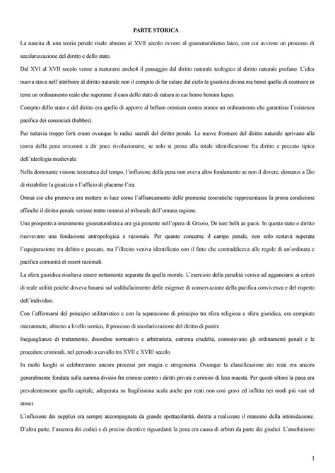 Libro Di Diritto Penale Riassunto Completo Parte Storica La Nascita
