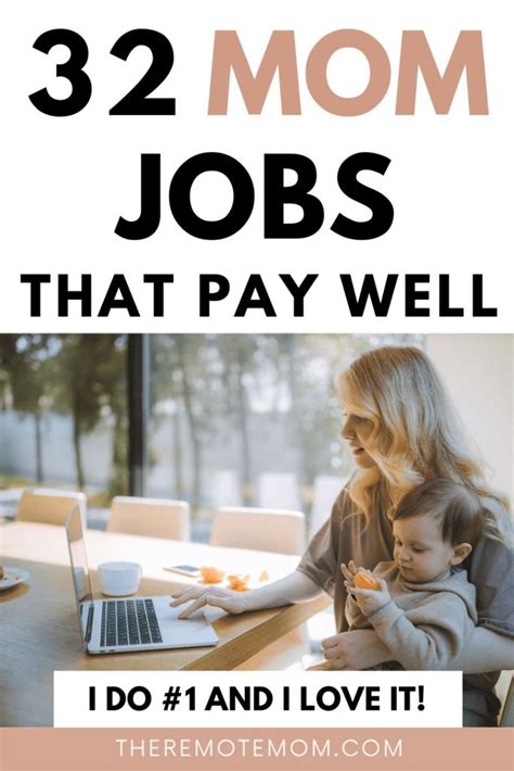 32 Best Remote Jobs For Moms Stay At Home Mom Jobs Mom Jobs Stay