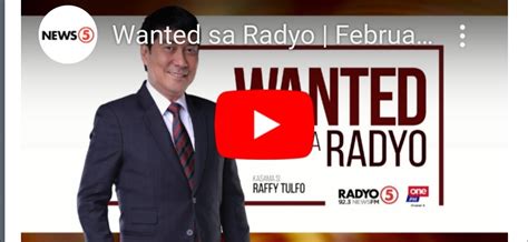 Watch Live Wanted Sa Radyo February 11 2020 Tuesday Raffy Tulfo In