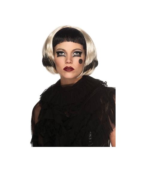 Adult Lady Gaga Black And Blond Wig Lady Gaga Costumes