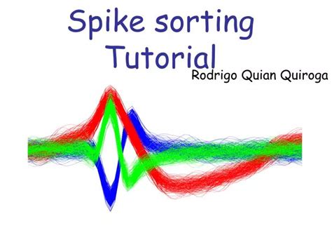 Ppt Spike Sorting Tutorial Powerpoint Presentation Free Download Id228436