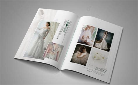精美小清新婚纱画册模板下载 精美小清新婚纱画册宣传册模板 棒图网