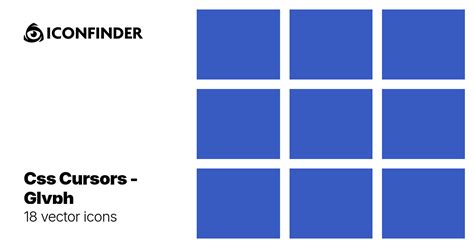 Css Cursors Glyph Icons By Kristian Pettyjohn