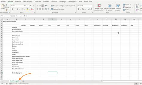 Comment Créer Un Tableau De Budget Dans Excel