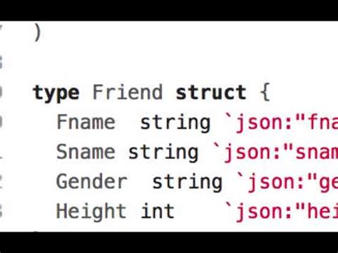 Golang Reading Json Files To Struct Youtube