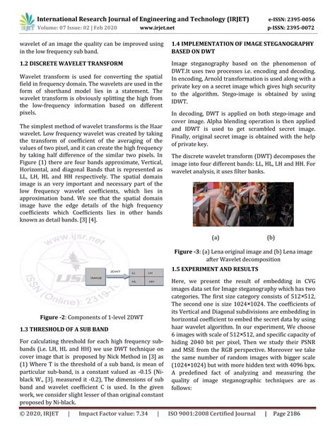 Irjet Steganography Based On Discrete Wavelet Transform Pdf