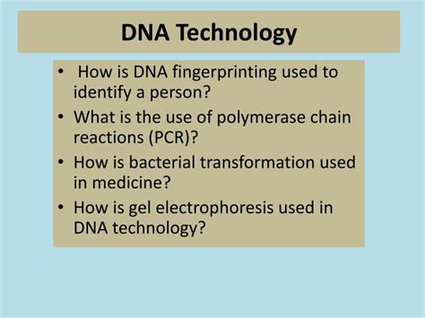 PPT DNA Technology PowerPoint Presentation Free Download ID 1888668