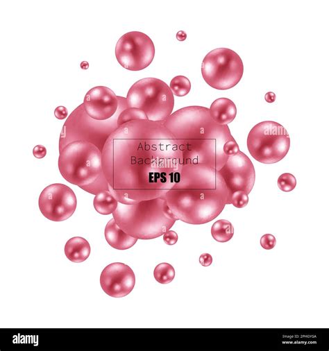 Background With Color Balls Blur Effect 3d Round Spheres Geometric