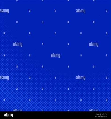 Blue Abstract Halftone Square Pattern Background Vector Graphic