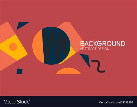 Abstract Background Blocks Lines Triangles Vector Image