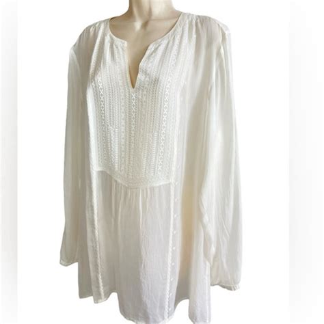 J Jill Tops Jjill Embroidered Tunic Timeless Poshmark
