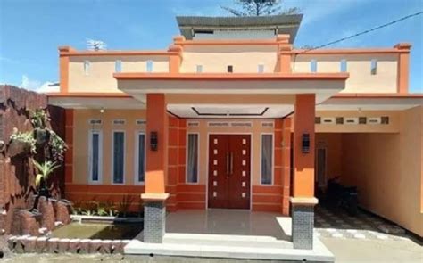 5 Contoh Kombinasi Cat Rumah Warna Cream Dan Orange