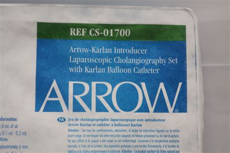 New Arrow Cs 01700 Karlan Introducer Laparoscopic Cholangiography Set