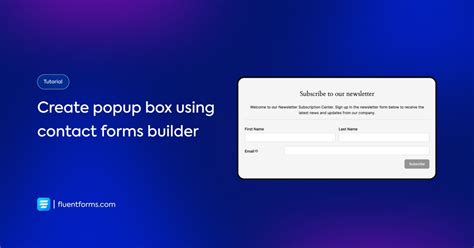How To Create A Popup Box Using WordPress Forms Builder Fluent Forms