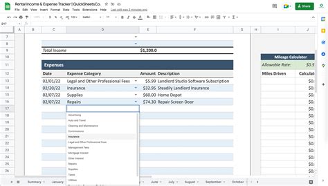 Landlord Rental Property Spreadsheet Template At Shanna Gaiser Blog