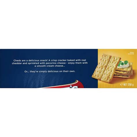 Arnotts Cheds Biscuits 250g Worldwide Shipping