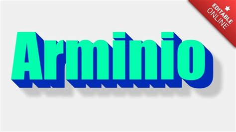 Arminio Happy Birthday Text Effect Generator