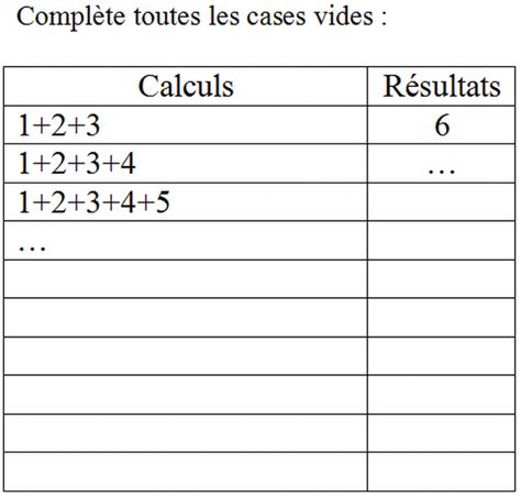 Maths Au Collège Somme Des Premiers Entiers Consécutifs