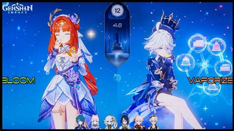 C6 Furina Plunge Vaporize C2 Nilou Bloom 36 Star 4 8 Spiral Abyss Genshin Impact YouTube