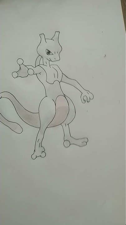 Mewtwo Pokemon Drawing 👌 Youtube