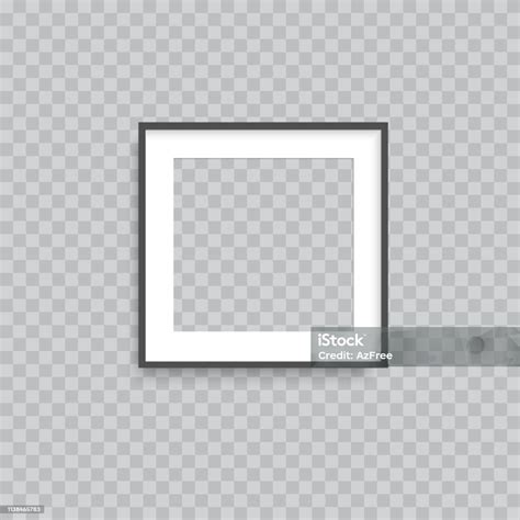 リアルな透明な正方形のフォトフレームベクトル からっぽのベクターアート素材や画像を多数ご用意 からっぽ イラストレーション