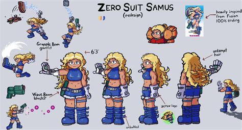 Zero Suit Samus Redesign Reference By Tkowl On Newgrounds