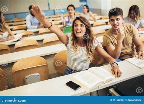 Students In Class At The University Stock Image Image Of Academy