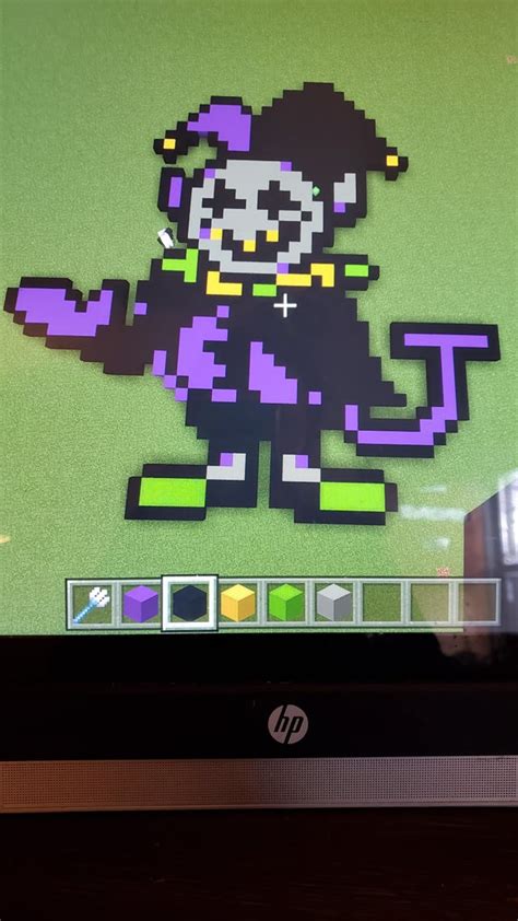 Ive Made Some Deltarune Pixel Art In Minecraft I Know Its Not Good But