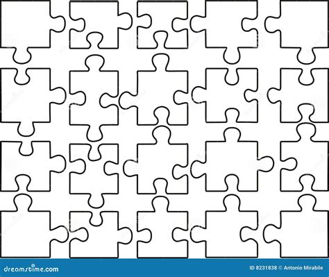 Transparent Puzzle Stock Vector Illustration Of Piece 8231838
