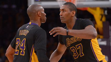 Watch Kobe Bryant Talking Trash To Metta World Peace Before The Latter